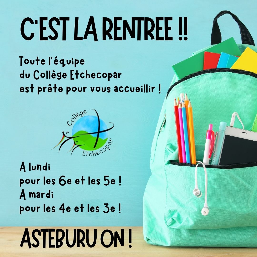 C’est la rentrée ! – "passeport pour l'avenir"